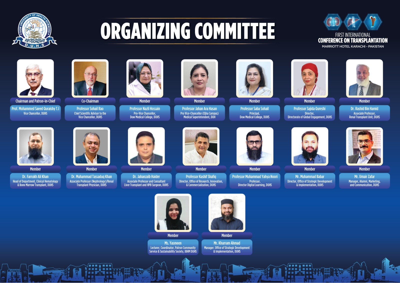 DUHS FIRST INTERNATIONAL CONFERENCE ON TRANSPLANTATION - Dow University ...