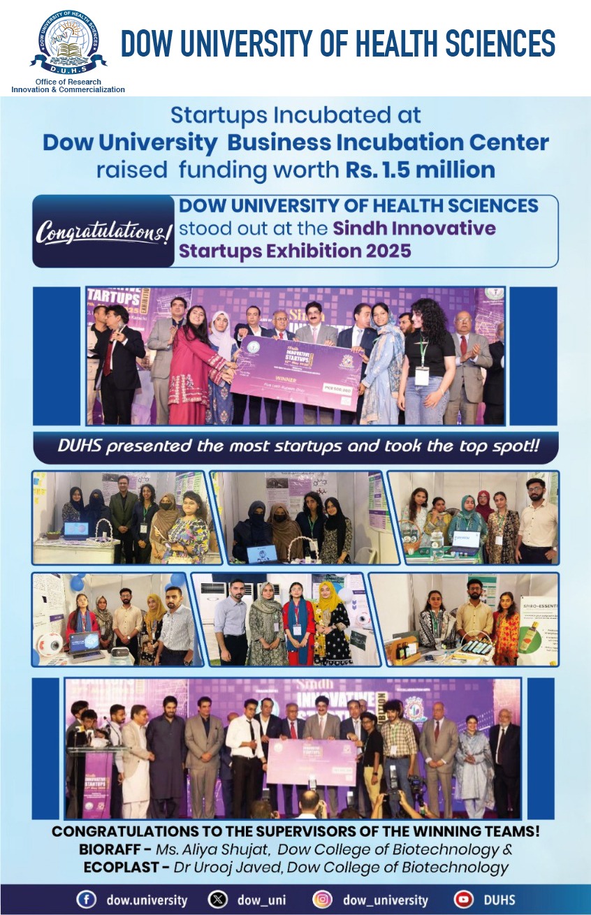 Sindh Startups Innovation Exhibition - Dow University of Health Sciences